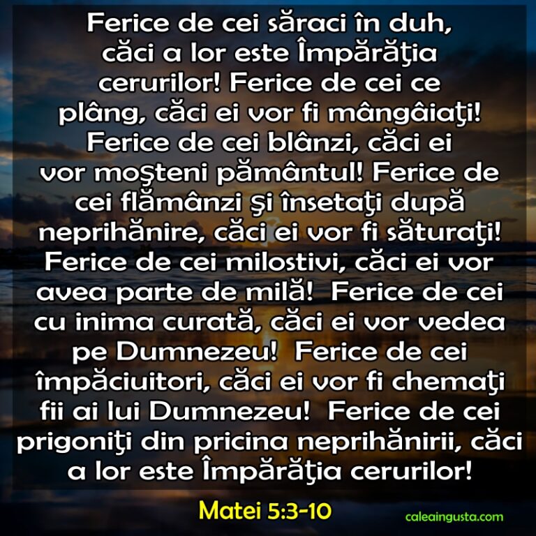 Cele 9 Fericiri (explicate) - Calea Ingusta